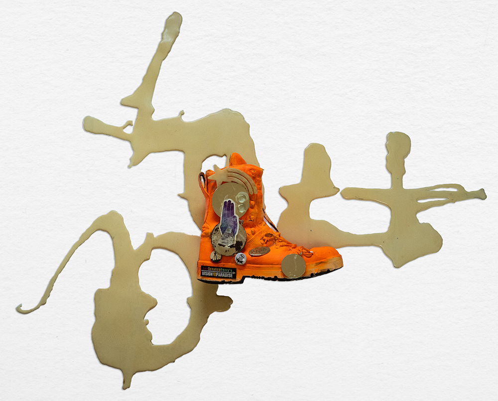 Maria Rodski mit Lee „Scratch“ Perry / Volker Schaner / Museum der ...